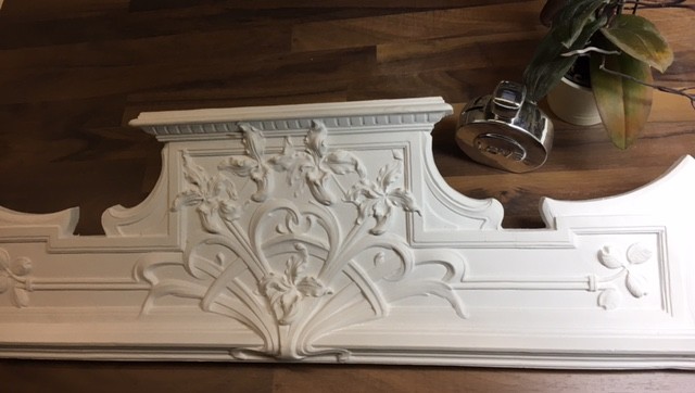 Stucco Supraport 104-379 wunderschöne Jugendstil Türbekrönung Sopraport ...