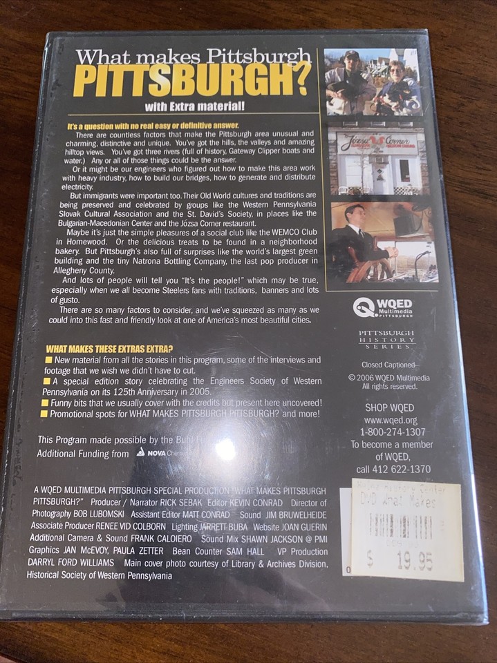 What Makes Pittsburgh Pittsburgh? WQED DVD NEW 99399950638| eBay