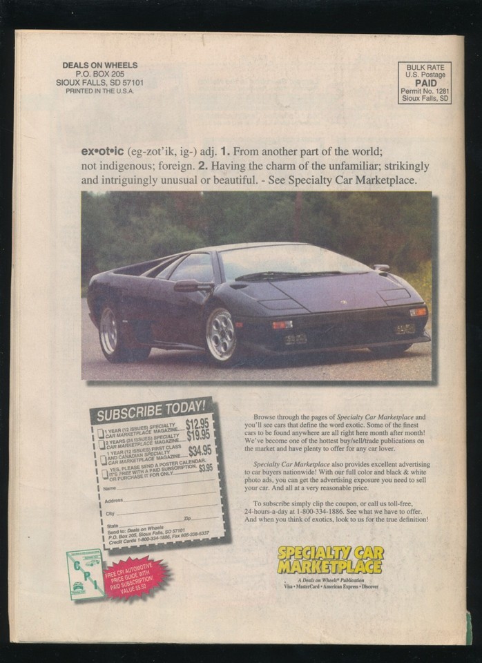 Vtg Specialty Car Marketplace Auto Trader Magazine Jul 1995 #172 | eBay