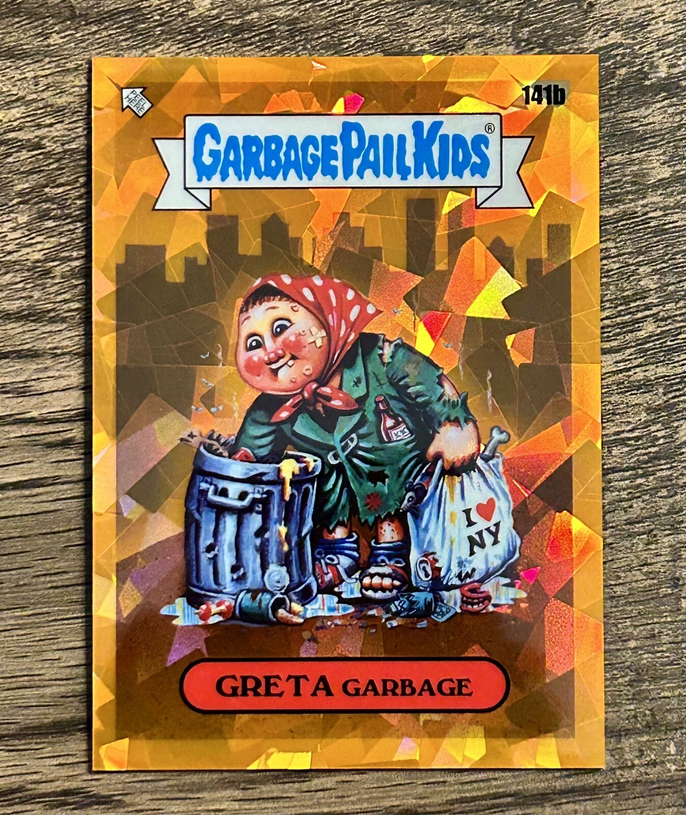 2021 Garbage Pail Kids Sapphire Orange Refractor /25 Greta Garbage 141b ...