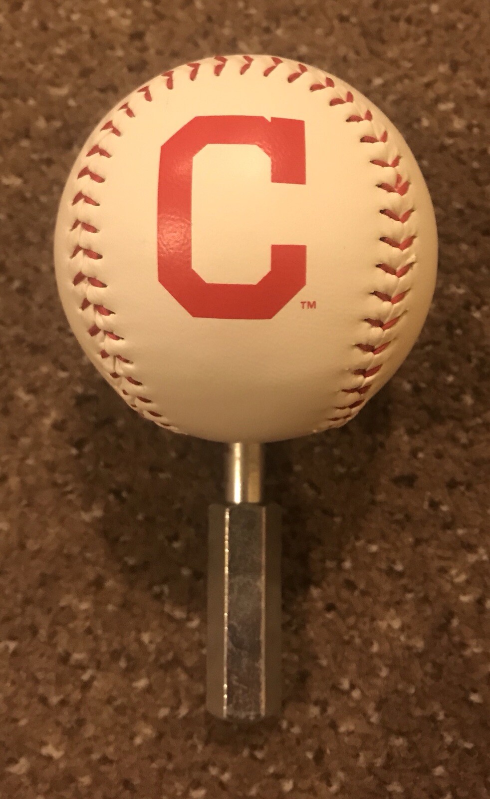 Cleveland Indians MLB Beer Tap Handle Baseball Rawlings Kegerator Bar ...