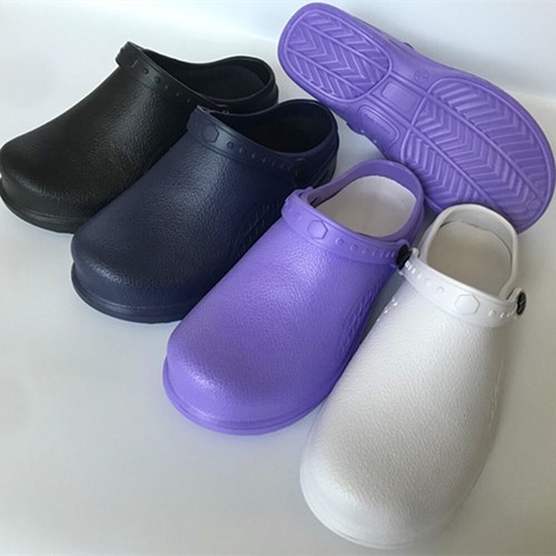 Kitchen Sandals with Antislip Design Black Chef Shoes for Women and Men ...