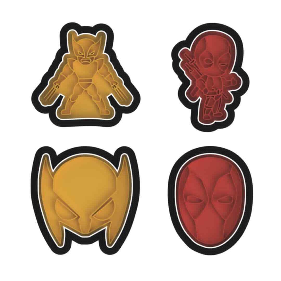 Deadpool and Wolverine Cookie Cutter and Stamp | eBay Australia