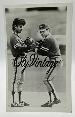 Vintage Seattle Mariners Photo Todd & Julio Cruz Double Play 5x8 ...