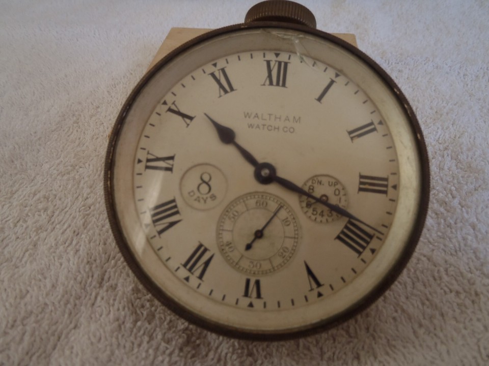 Antique 1918 Waltham WWI U.S. Navy Ship Chronometer 8 Day Lever ...
