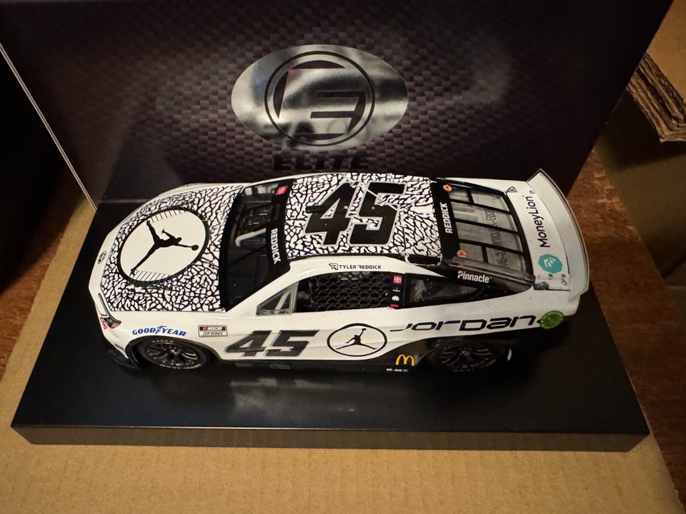 2024 Tyler Reddick Jordan Serial #23 White Flight Jumpman ELITE car 1 ...