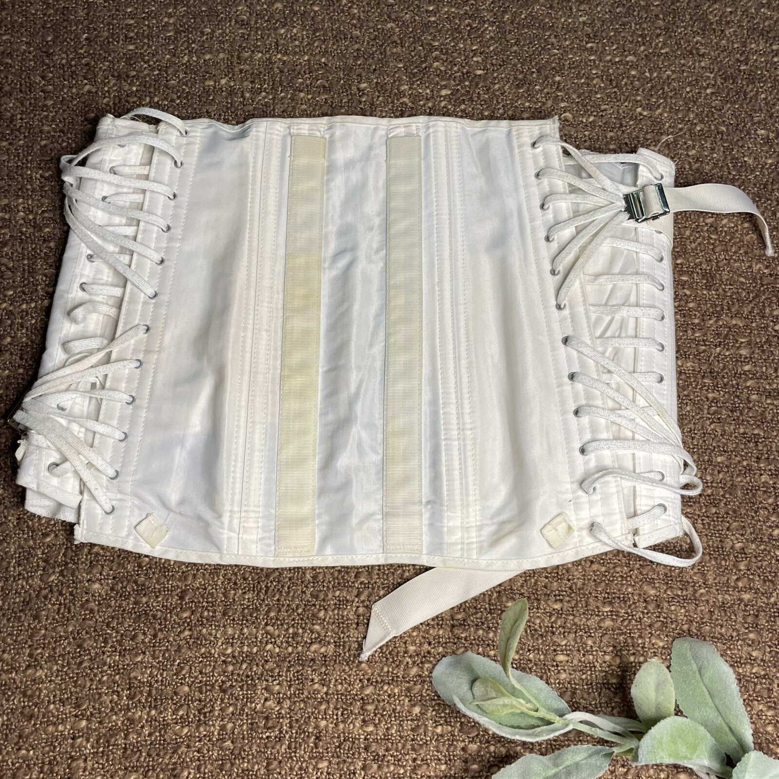 Vintage Freeman Corset Girdle Lace Up Adjustable Bone… - Gem