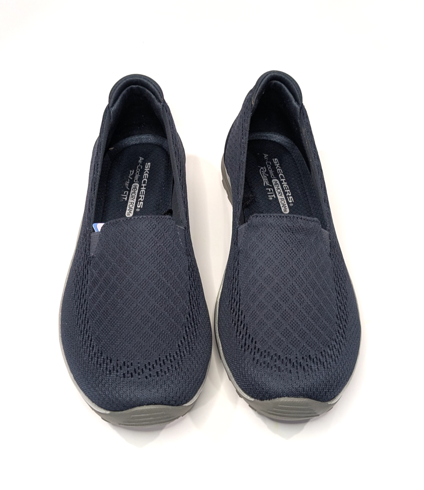 Skechers Reggae Fest Willows Vibe Navy Women's Slip On Shoes - Size 10 ...