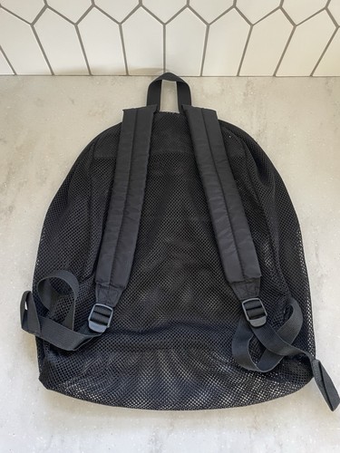 JanSport- Black Mesh Pack Backpack Full Size Scuba Diver Bag | eBay