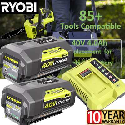 For RYOBI 40V LithiumIon 4Ah High Capacity Battery OP40404VNM Battery ...