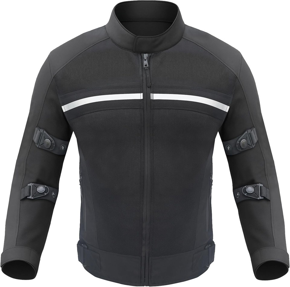 Men Motorcycle Jacket-CELevel1 Reflective-Lightweight Summer Biker ...