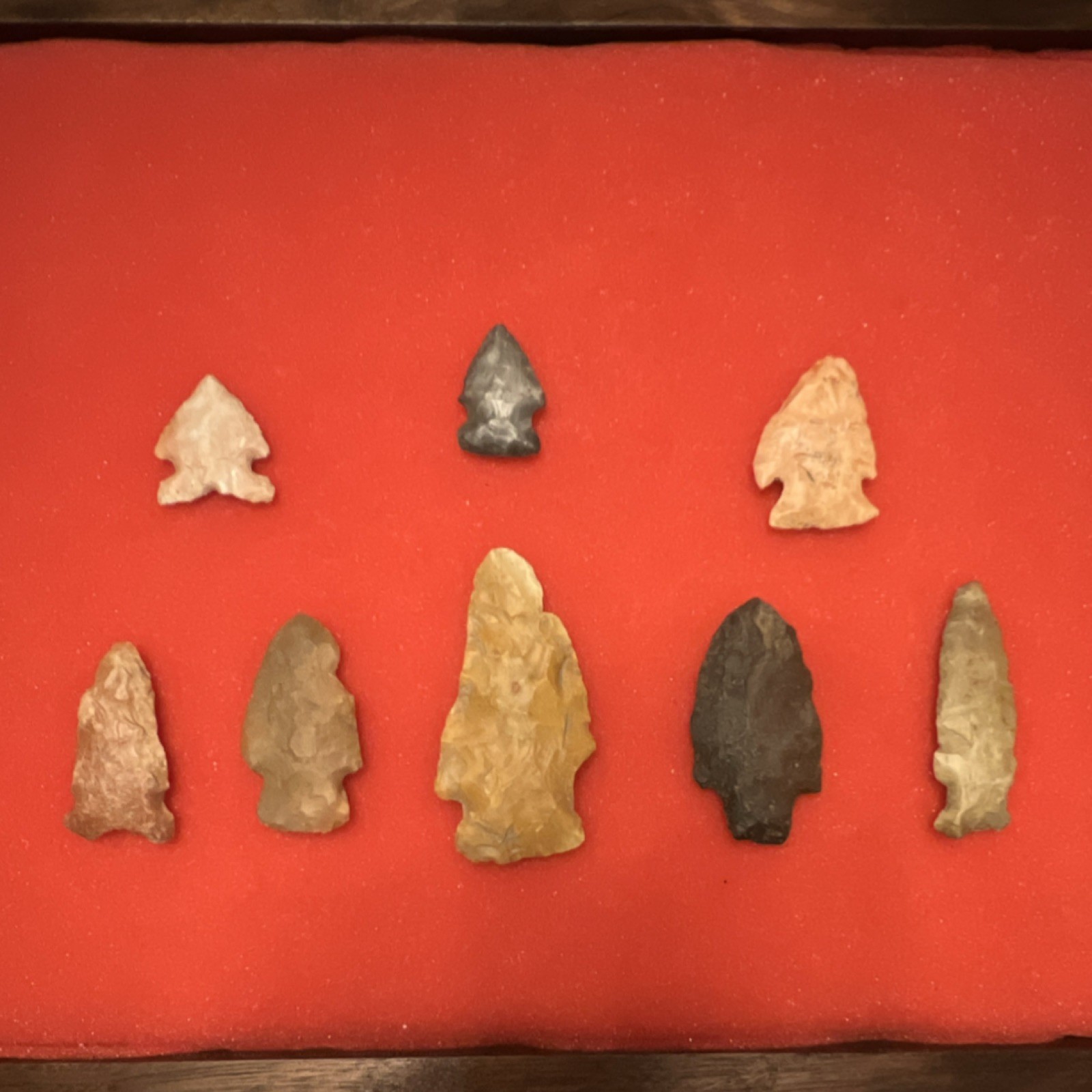 Native American Handmade Arrowheads Lot of 8 Prehistoric Stone ...