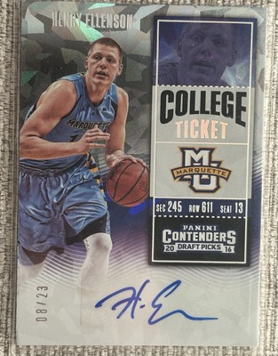 Henry Ellenson 2016-17 Panini Contenders Draft Picks Cracked Ice Auto ...