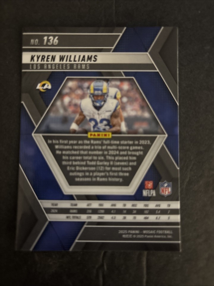 2025 Panini Mosaic #136 Kyren Williams RAMS | eBay