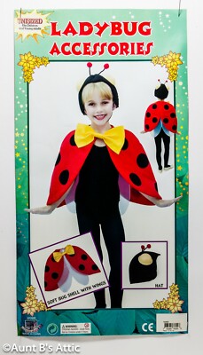 Ladybug Accessory Kit Red & Black Soft Shell W/ Wings & Antenna Hood ...