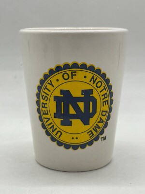 University of Notre Dame Commercial Seal Ceramic Shot Glass | eBay