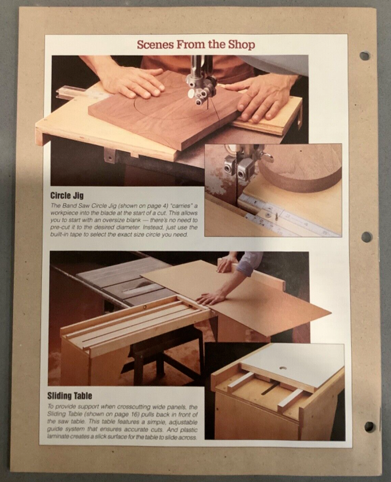 ShopNotes Vol 3 Issue 15 Table Saw Upgrade Sliding Table Band Saw ...