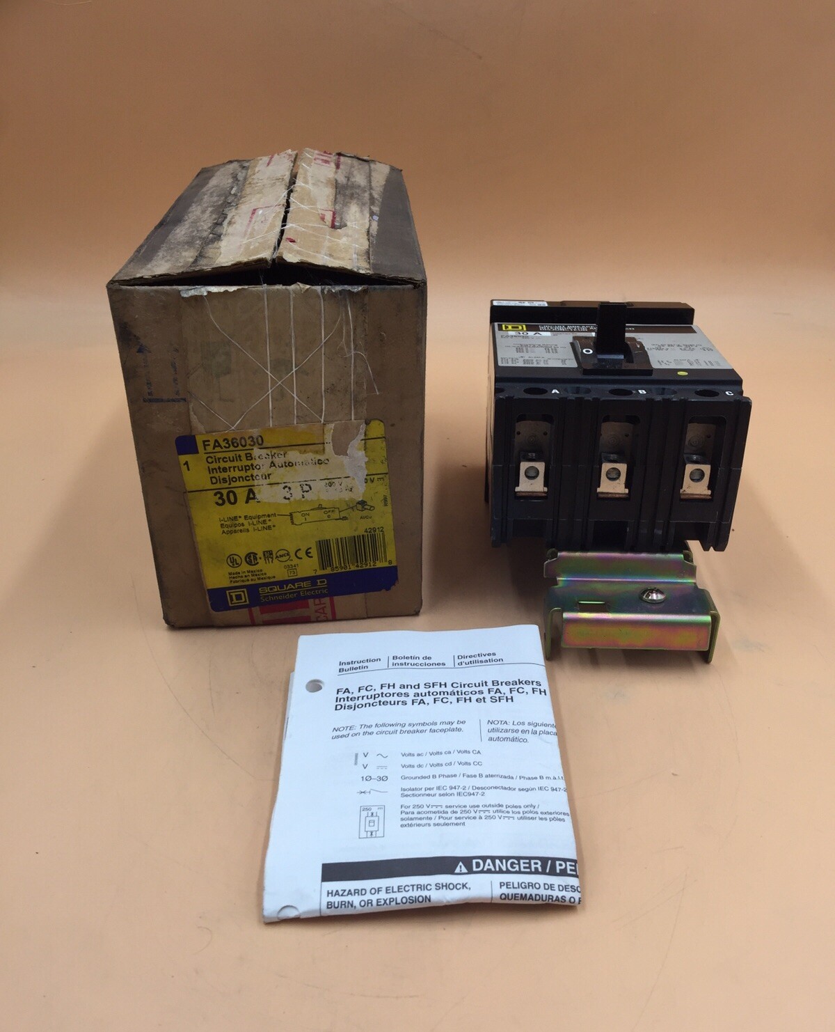Square D FA36030 30A 600V Molded Case Circuit Breaker for sale online ...