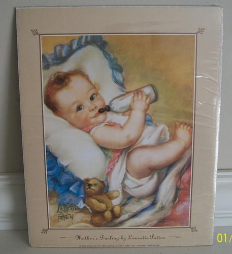 MOTHER'S DARLING Lithograph by Laurette Patten | eBay