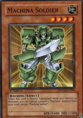 Machina Soldier - SDMM-EN006 - Common - 1st Edition x3 - Lightly Played ...