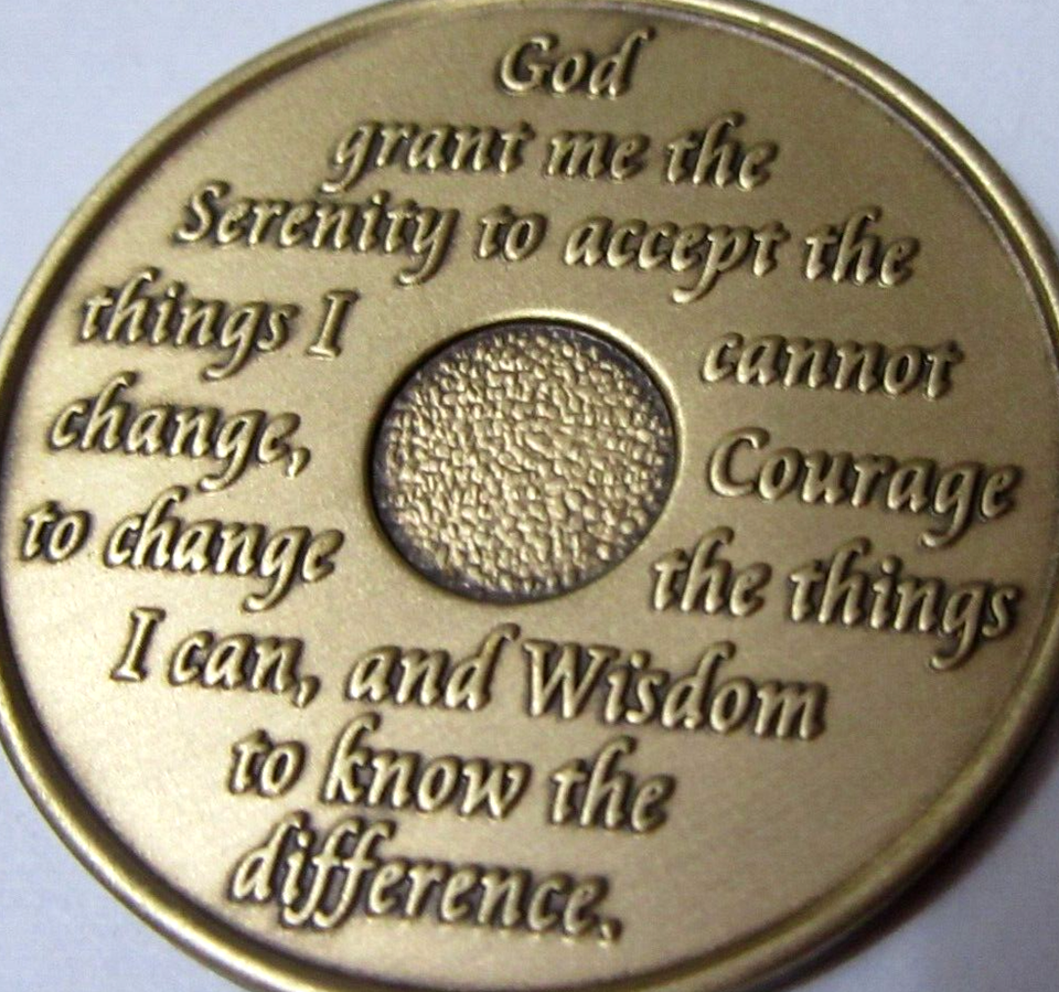 Alcoholics Anonymous AA 52 Year Bronze Medallion Coin Chip Token Sobriety Sober | eBay