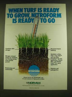 1990 Nor-am Nitroform Ad - When turf is ready to grow, Nitroform is ...