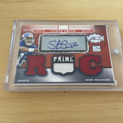 Topps Triple Threads 07 Steve Smith Prim RC Auto Jersey 24/25 | eBay