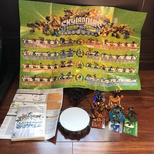 Lot of 5 Skylanders Adventure figures+ Trap Power Portal Wii Game Cards ...