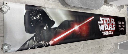 Star Wars Trilogy DVD Huge Vinyl Promotional Advertising Display Banner ...