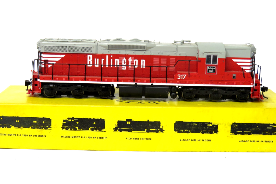 Proto 2000 Life-Like HO CB&Q 317 Burlington SD7 Diesel Loco Powered NO ...