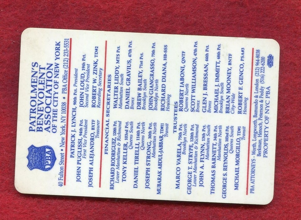 2000 NYC PBA N .Y. METS CARD | eBay