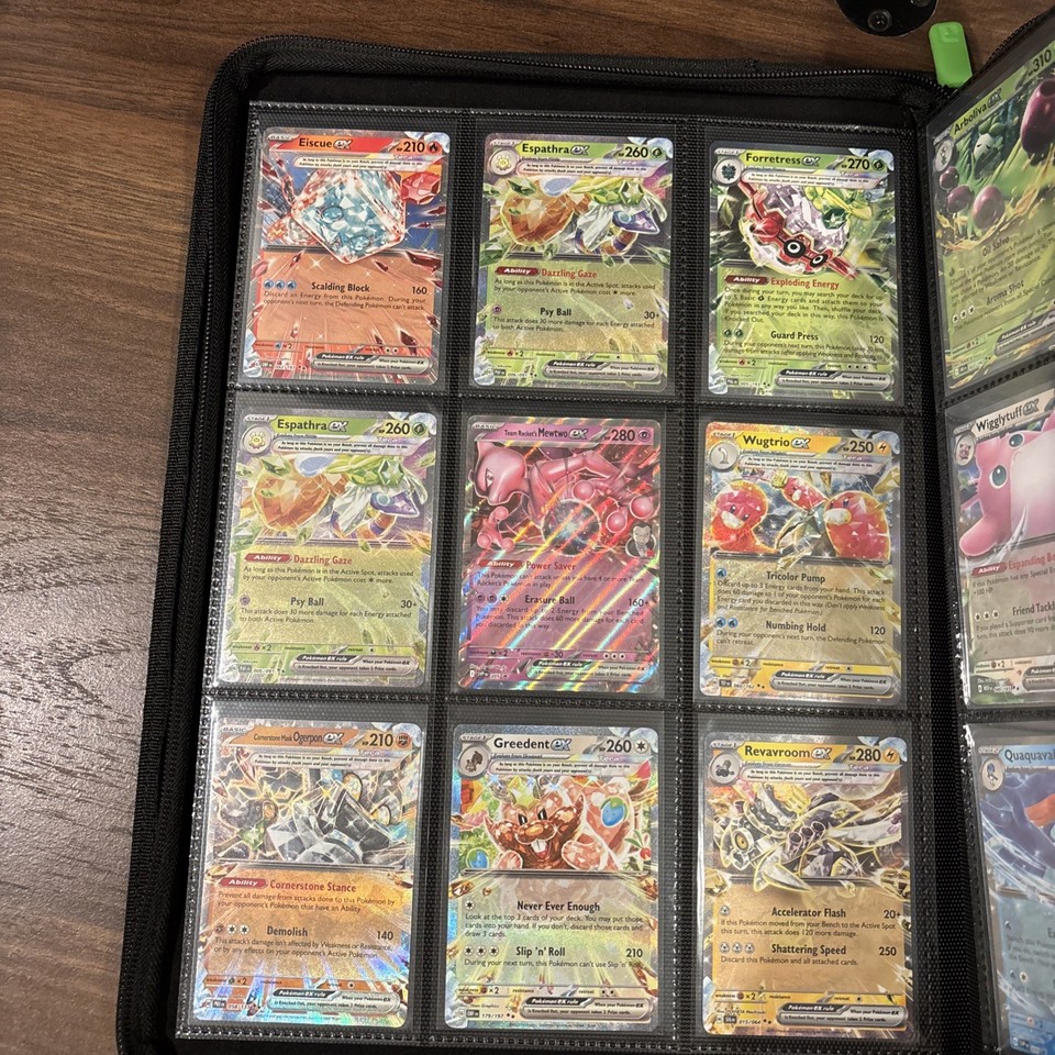 Pokemon Card Binder Collection Lot Miraidon ex, Garchomp ex, V And Ex ...