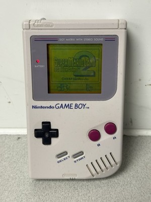 Nintendo Game Boy Grey Handheld System - DMG-01 in working condition ...