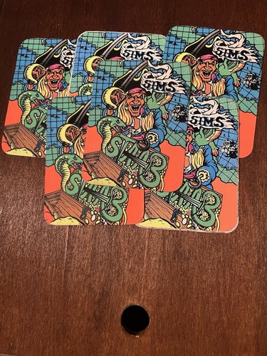 Rare 80’s Vintage Sims Staab NOS Skateboard Sticker Authentic Clear ...