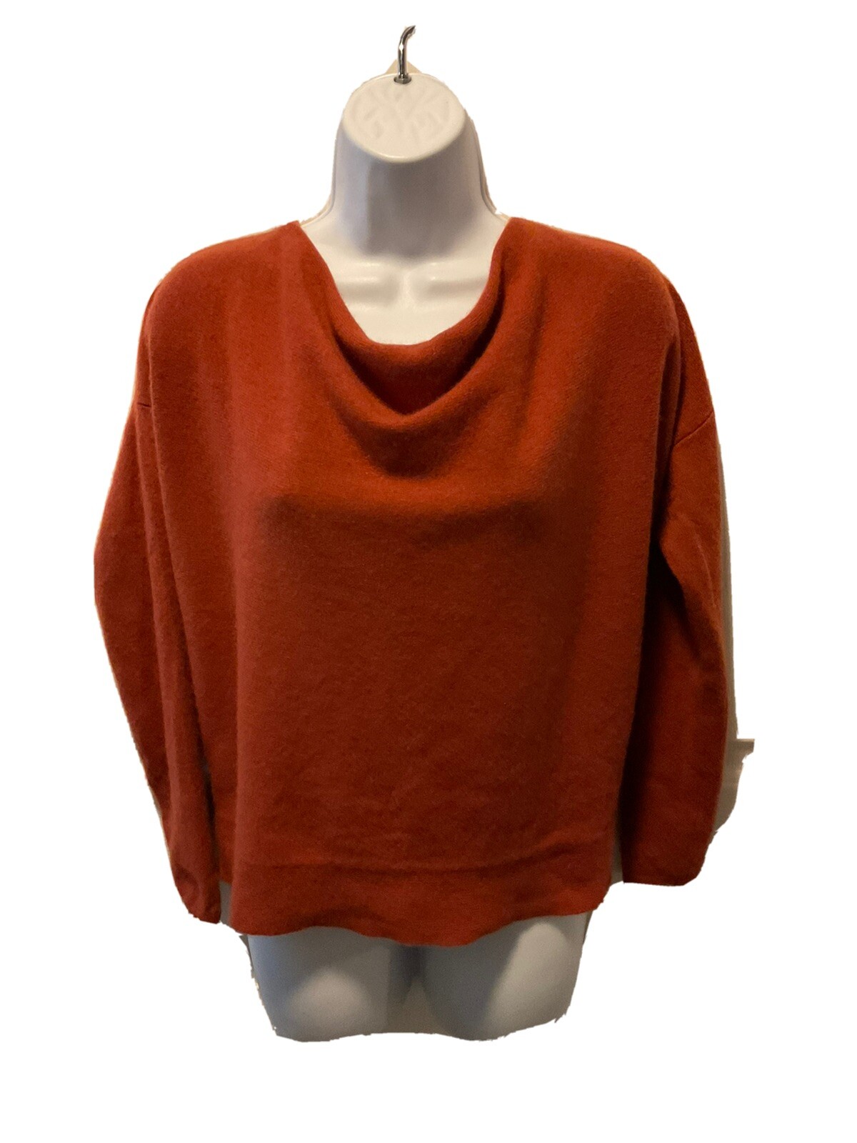 Sundance 100% Cashmere sweater Cowl Neck Chestnut Sz PXS Measures ...