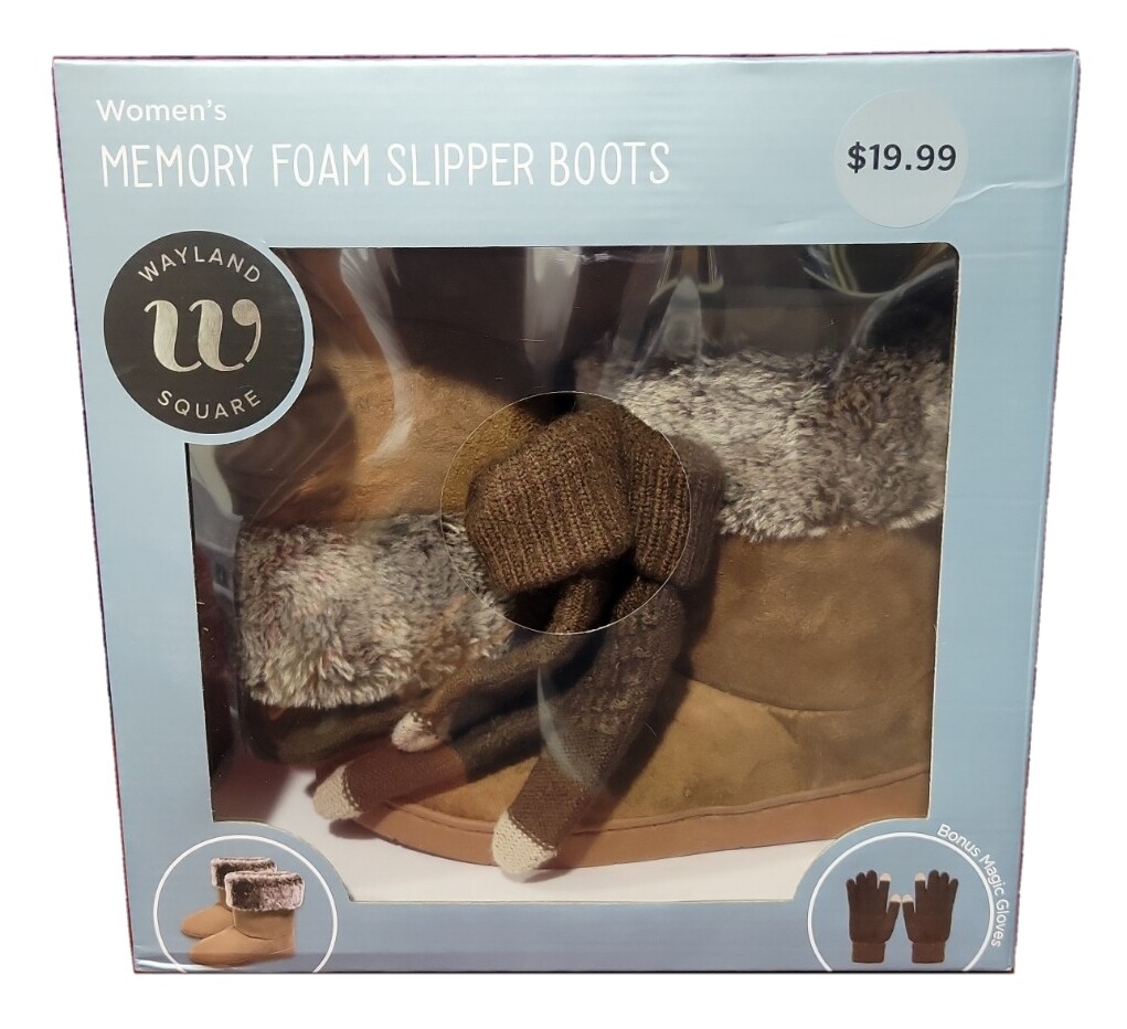 Christmas Special-Women's Memory Foam Slipper Boots, Wayland Square w ...