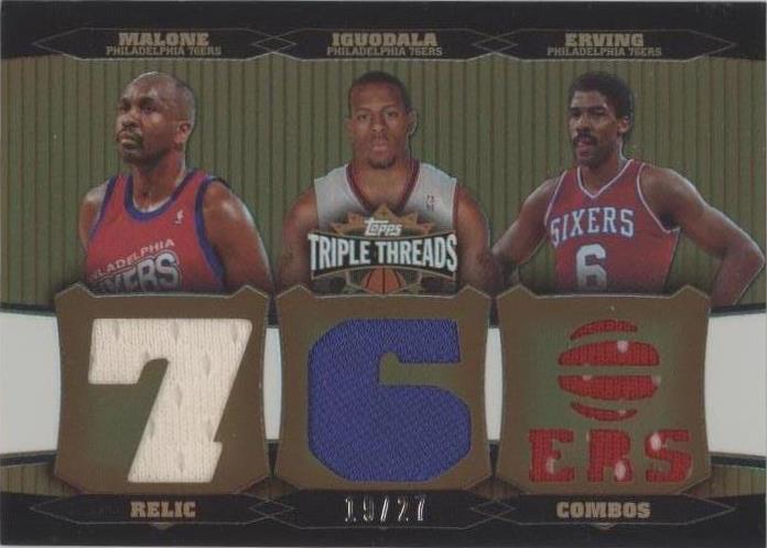 2006-07 Topps Triple Threads - Relic Combos Julius Erving, Andre ...