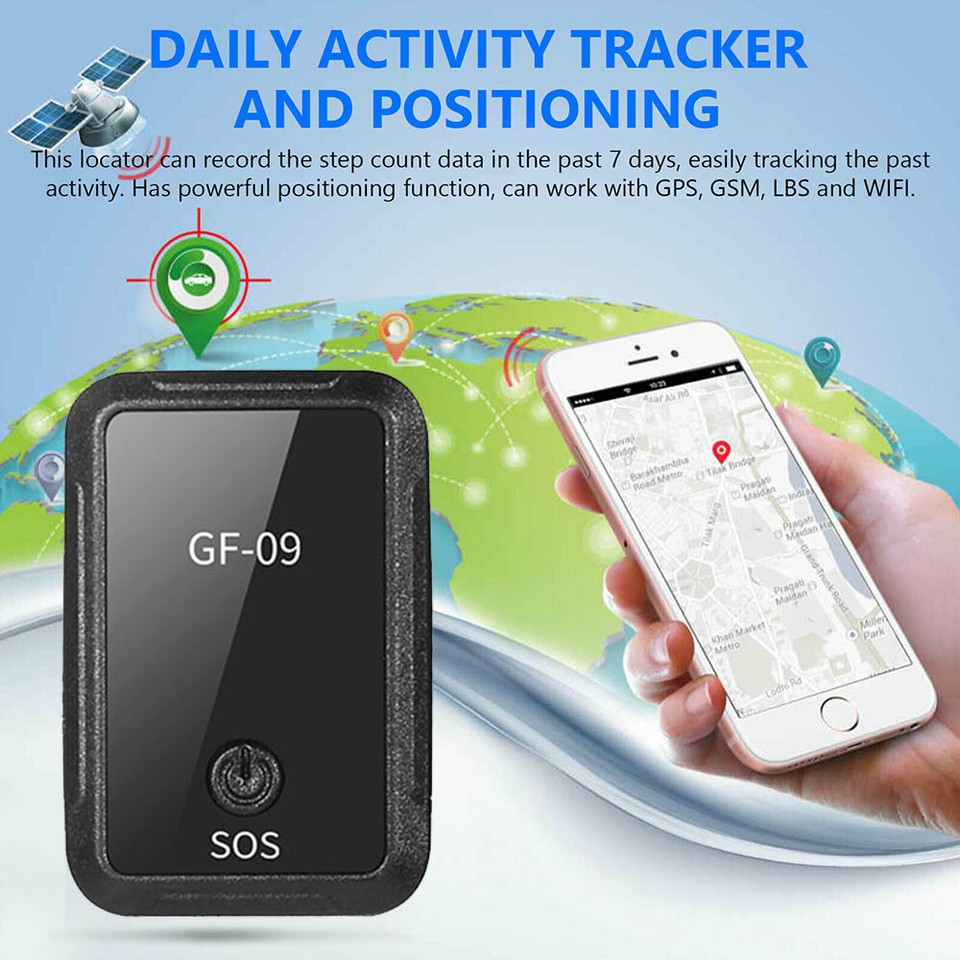 GF09 Magnetic GSM Mini GPS Tracker Real Time Tracking Locator Device ...