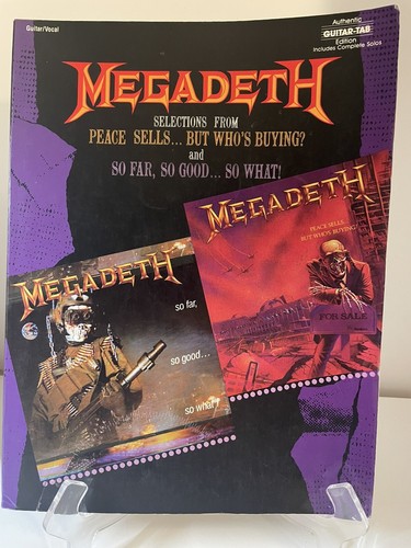 Megadeth Selections from Peace Sells and So Far, So Good... Guitar Tab ...