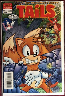 Sonic The Hedgehog Comic Book #2 TAILS Mini Series 1st Ed. Bagged ...