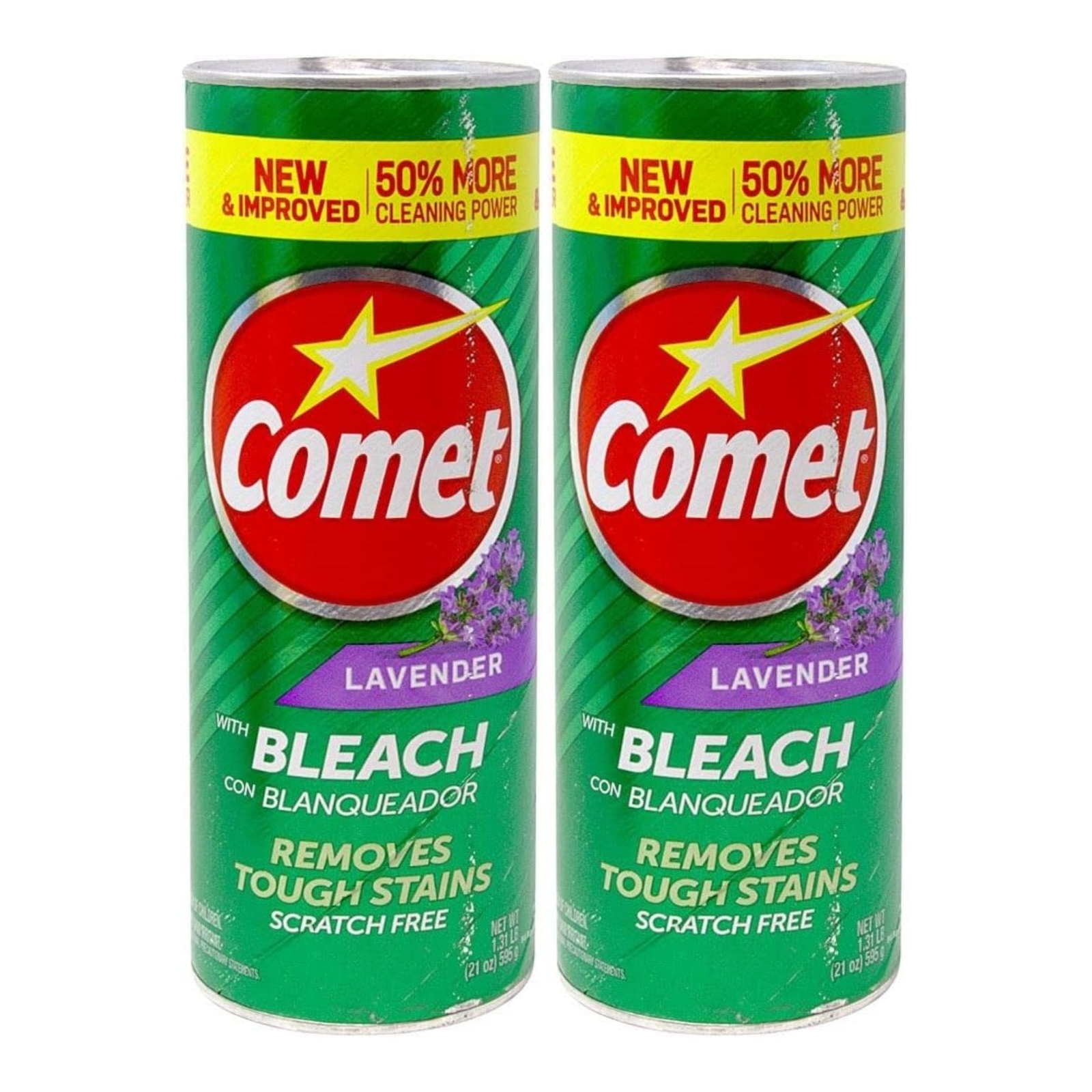 Comet Cleanser Powder with Bleach - Lavender Scent, 21oz (595g) (Pack ...