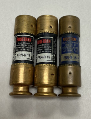 Cooper Bussmann,FRN-R-15,Fuse 15 AMP Lot of 3 NOS | eBay
