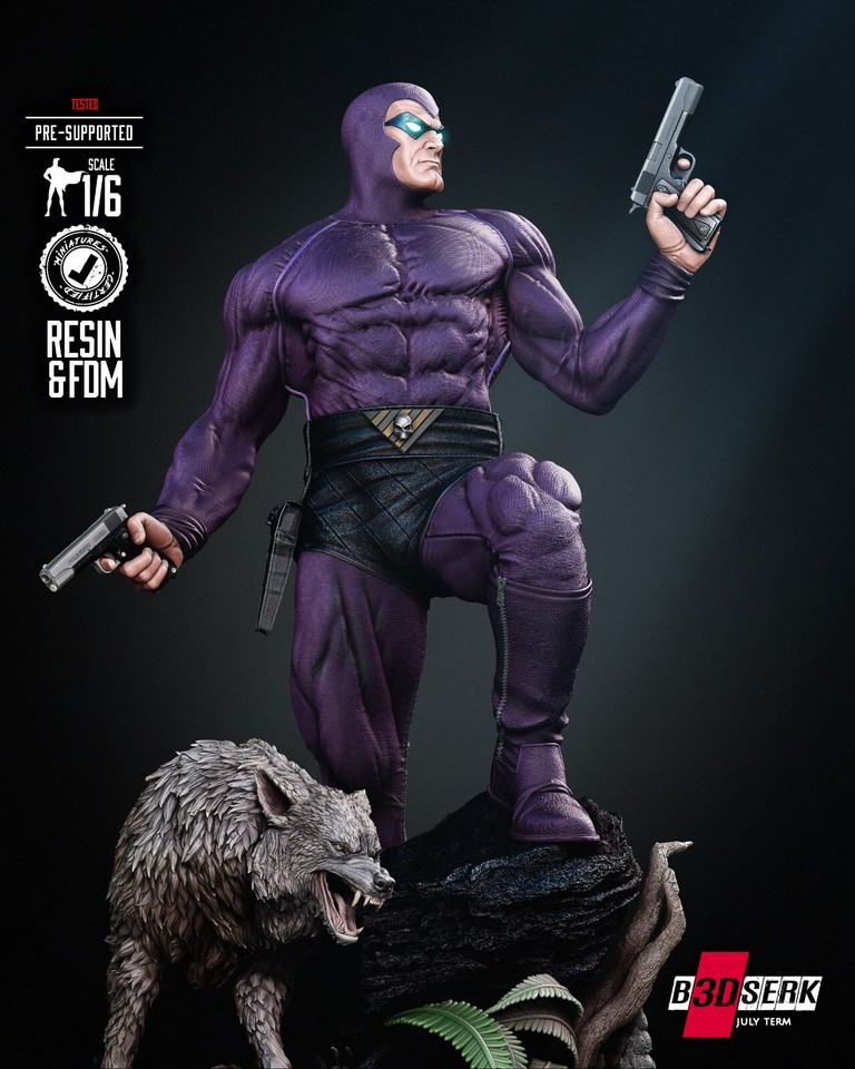 3D Resin Printed The Phantom Statue Kit - Unpainted & Unassembled Model ...