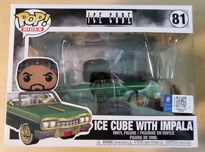 Funko Pop Rocks Ride Ice Cube w/ Impala Figure Brand New Fast Shipping ...