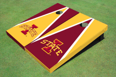 Iowa State University "I" Alternating Triangle Custom Cornhole Board | eBay