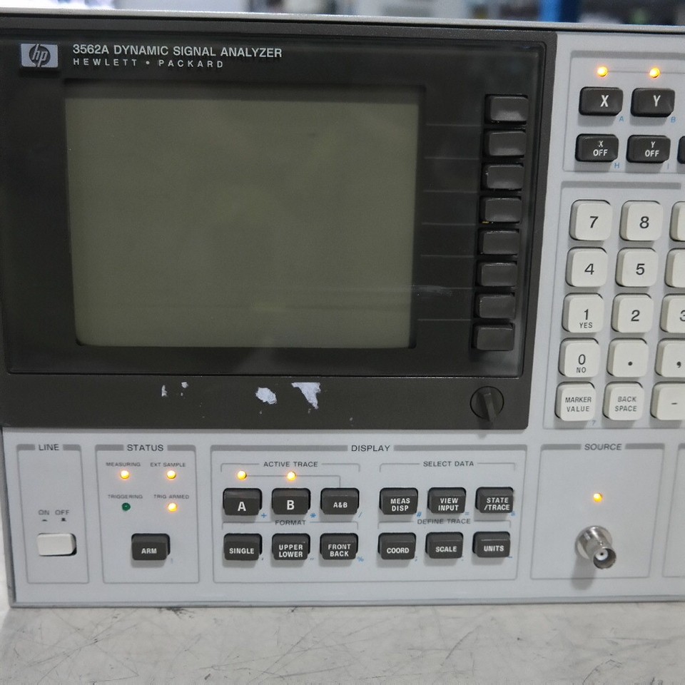 HP 3562A Dynamic Signal Analyzer 64uHz-100kHz For Parts Blank Display ...