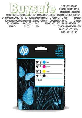 HP 912 4 pack ink cartridges for HP OfficeJet Pro 8022 All-in-One ...