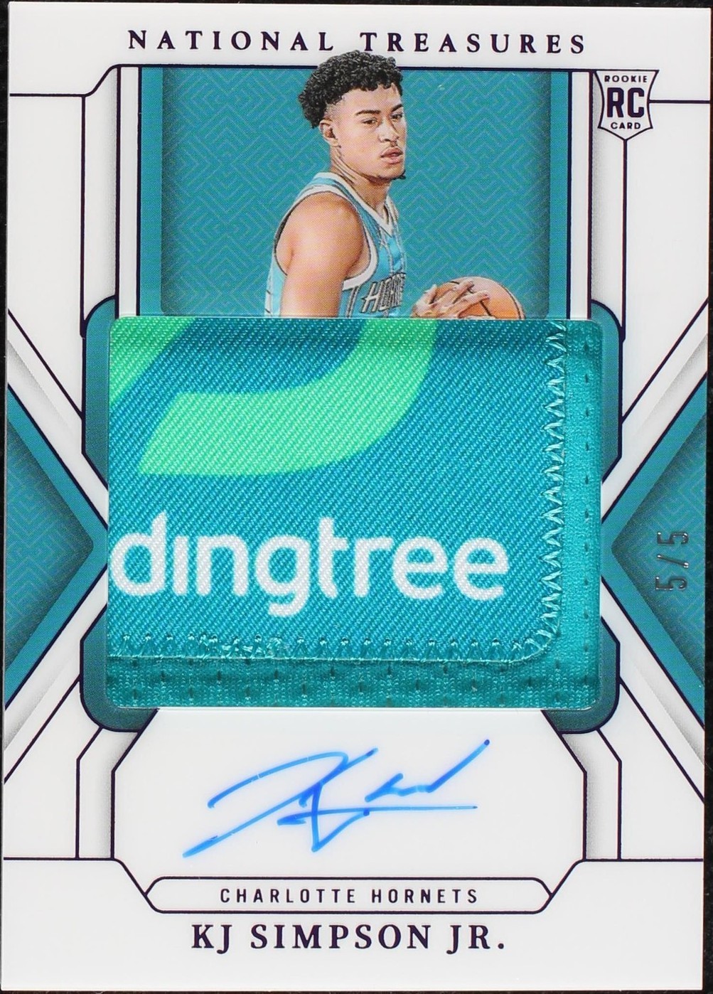 2024-25 Panini National Treasures - Rookie Patch Autographs KJ Simpson ...