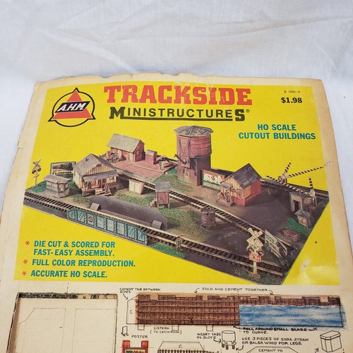 Vintage 1974 A.H.M Hillbilly mini Structures HO Scale Cutout Buildings ...