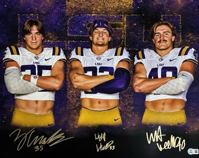 LSU Tigers Zack Weeks West Weeks Whit Weeks Signed 16x20 Photo Beckett | eBay